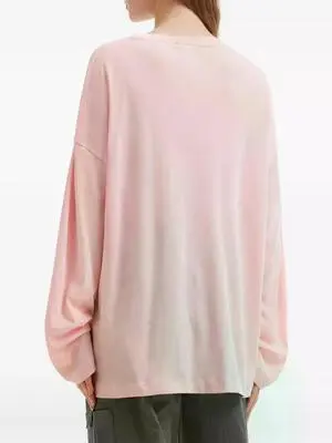 MINI CREAM Lettering-print T-shirt - Pink