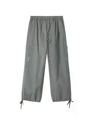 MINI CREAM Drawstring-waist Cargo Trousers - Green