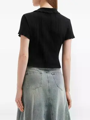 MUSIUM DIV. Ribbed Drawstring Top