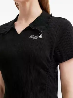 MUSIUM DIV. Ribbed Drawstring Top