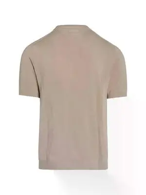 ALPHA TAURI Textured T-shirt - Neutrals