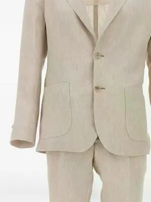 BARBA NAPOLI Patch-pocket Pleated Suit