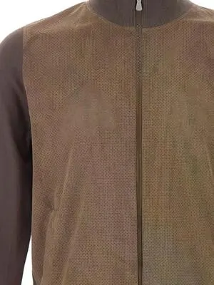 GRAN SASSO Perforated Jacket - Brown