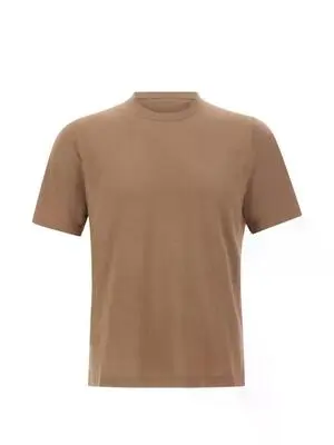 KANGRA Ribbed Crew-neck Knitted T-shirt
