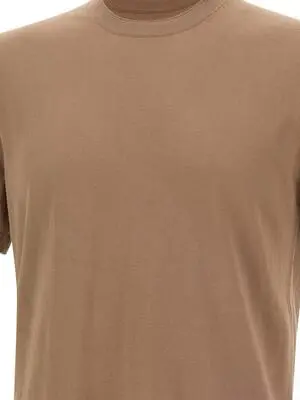 KANGRA Ribbed Crew-neck Knitted T-shirt