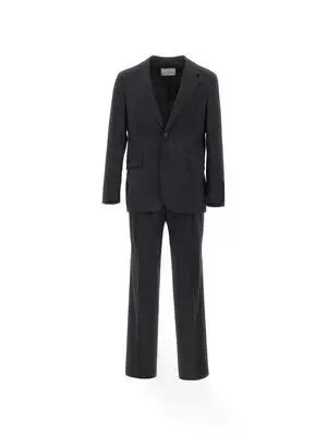 MANUEL RITZ Flap-pockets Two-button Suit - Black