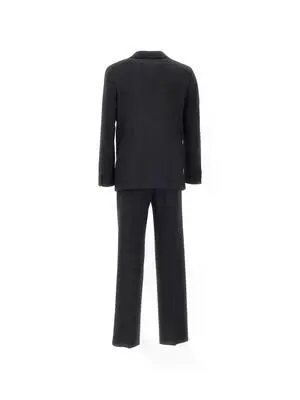 MANUEL RITZ Flap-pockets Two-button Suit - Black