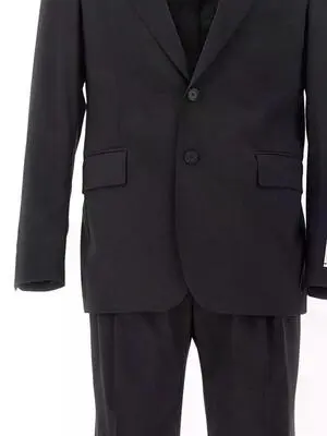 MANUEL RITZ Flap-pockets Two-button Suit - Black