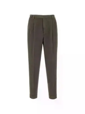 PT TORINO Flap-pocket Tailored Trousers - Brown