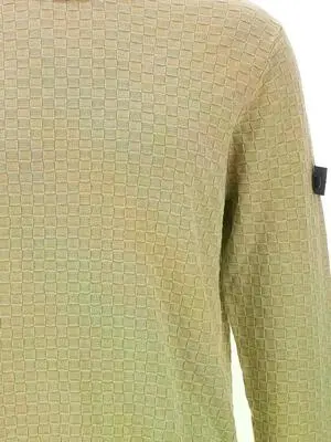 Peuterey Omnium Checked Weave Sweater - Neutrals