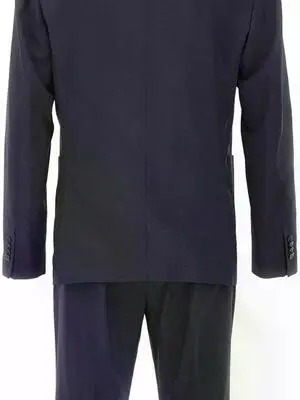 MANUEL RITZ Patch-pocket Logo-pin Suit - Blue