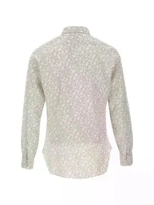 BARBA NAPOLI Floral-print Button-fastening Shirt