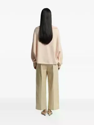 BOSS Pleated Straight Trousers - Neutrals