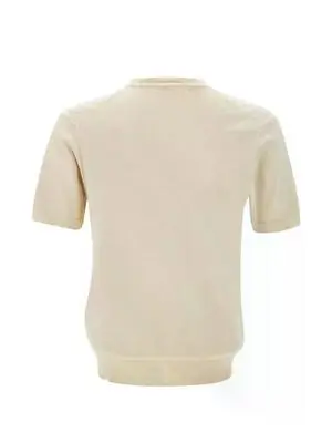 Peuterey Crew Neck T-shirt With Honeycomb Texture