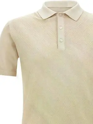 Peuterey Diamond-pattern Polo Shirt - Neutrals