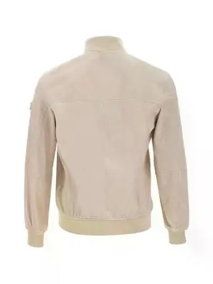 Peuterey Ribbed Suede Jacket - Neutrals