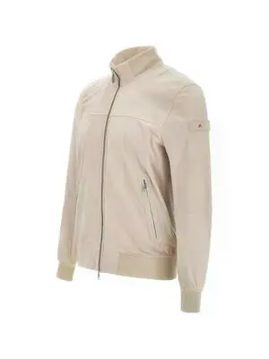 Peuterey Ribbed Suede Jacket - Neutrals