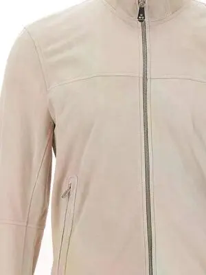 Peuterey Ribbed Suede Jacket - Neutrals