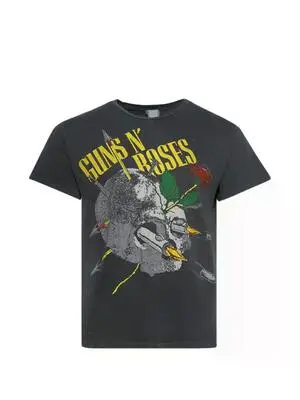 MadeWorn Gun N' Roses Skull Graphic T-shirt - Grey