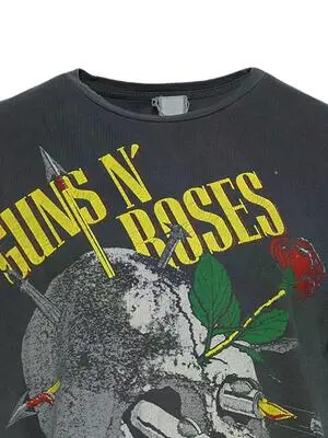 MadeWorn Gun N' Roses Skull Graphic T-shirt - Grey