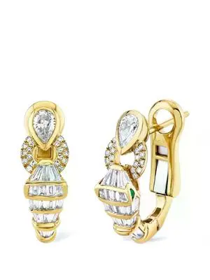 Shay Diamond Serpentine Huggie Earrings - Gold