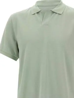 DEKKER Ribbed V-neck Polo Shirt