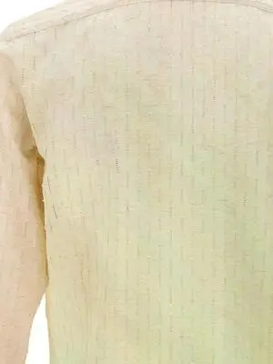 Tagliatore Band-collar Shirt - Neutrals