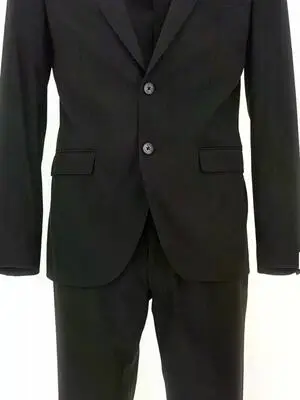 MANUEL RITZ Front-pocket Two-button Suit - Black