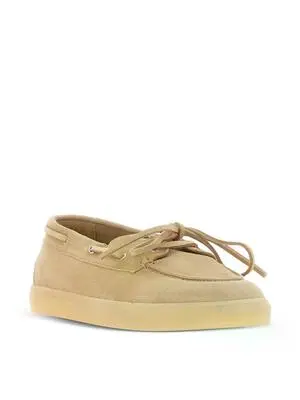 COPENHAGEN  Tonal-lacing Suede Boat Shoes