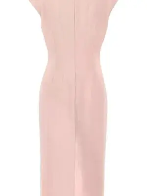 NISSA V-neck Slit Dress - Pink