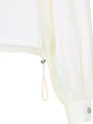 Co Drawstring Gathered Blouse - White