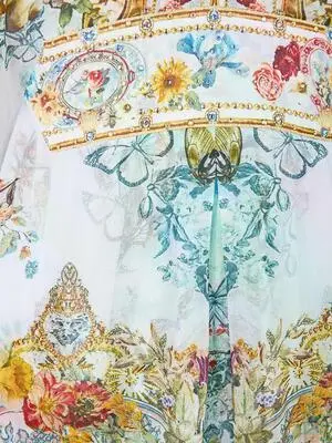 Camilla Seville Sweetheart Printed Kaftan - White