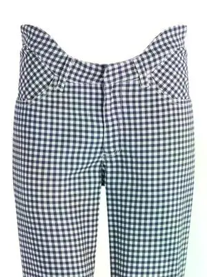 JEAN PAUL GAULTIER Gingham Flared Trousers