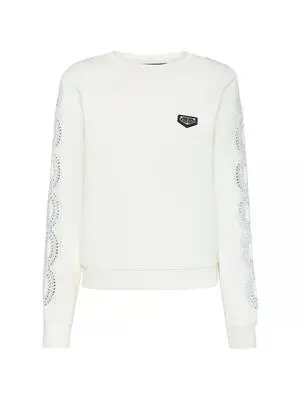 Philipp Plein Long-sleeved Sweatshirt With Crystal Embellishments