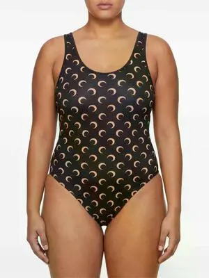 MARINE SERRE Moon-print Swimsuit