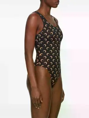 MARINE SERRE Moon-print Swimsuit