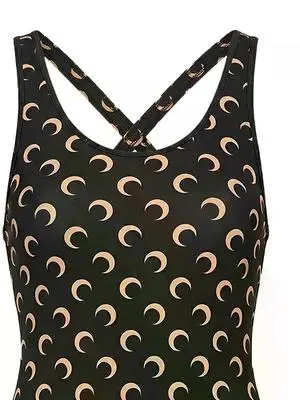 MARINE SERRE Moon-print Swimsuit