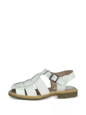 Paraboot Iberis Buckle Leather Lace-up Shoes - White