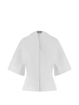 Jacquemus Fitted Boat Neck Shirt - White