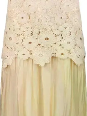 Liu Jo Long Macramé Dress - Neutrals