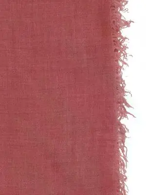 Faliero Sarti Fringed Square Scarf - Red