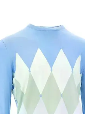 BALLANTYNE Argyle Pattern Crew Neck Sweater