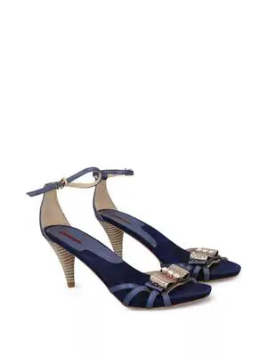 Vintage 80mm Embellished Sandals