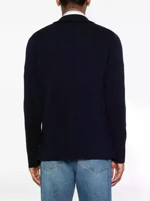 ROBERTO COLLINA Patch-pockets Cardigan - Blue
