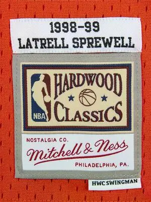 Mitchell & Ness X Nba Latrell Sprewell Reload Swingman Top - Orange