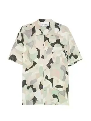 AMARANTO Short-sleeve Patterned Shirt