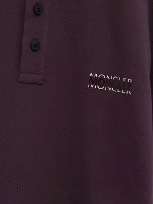 Moncler Logo Patch Polo Shirt - Purple