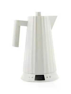 ALESSI Plissé Ribbed Electric Kettle - White