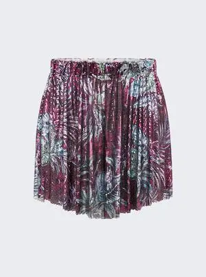 Rabanne Palm Tree Printed Mesh Shorts - Multi