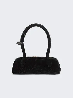 ALAÃA Alaïa Le Teckel Medium Shearling Bag